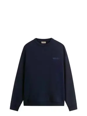 Woolrich Macro Logo Crew-neck Sweatshirt - Blue