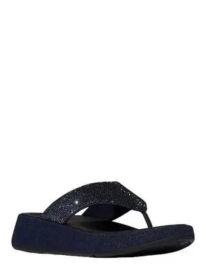 Fitflop F-mode Denim Hotfix Sandal - Dark Denim