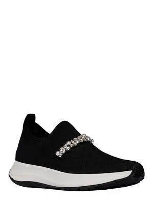 Fitflop F-mode Flow Pearl Embellished Sneakers - Black