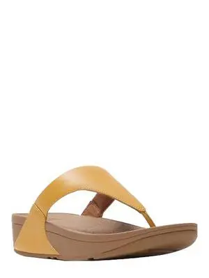 Fitflop Lulu Leather Toe-post Sandals - Turmeric