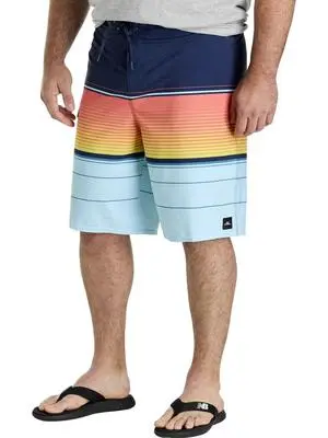 O'Neill Big & Tall Lennox Stripe Board Shorts - Sky Blue