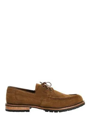 VELEZ Suede Leather Lace-up Shoes - Sand