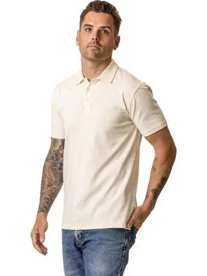 VOTTERA Organic Cotton Polo Shirts - Natural