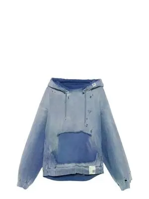 Mihara Yasuhiro Distressed Hoodie - Blue