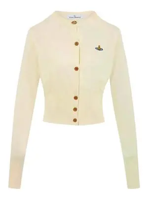 VIVIENNE WESTWOOD Bea Button Cropped Cardigan - Neutrals