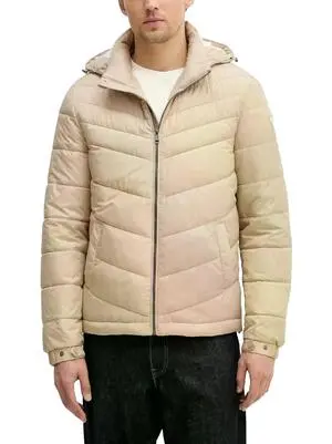 Guess Hooded Quilted Jacket - Neutrals