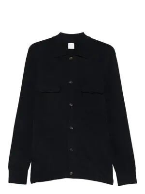 Eleventy Buttoned Long-sleeve Cardigan - Blue