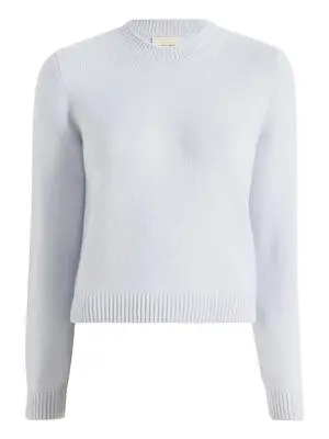 Khaite Leta Cashmere Sweater Ice Blue