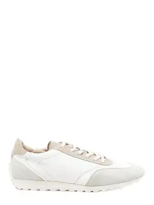 Eleventy Panelled Low Top Sneakers White