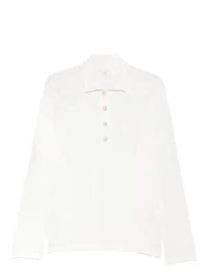 Eleventy Buttoned Polo Shirt - White