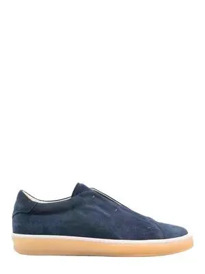 Eleventy Slip-on Suede Sneakers - Blue