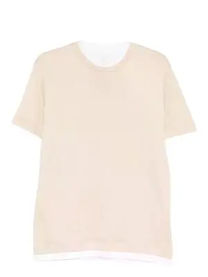Eleventy Layer T-shirt - Neutrals