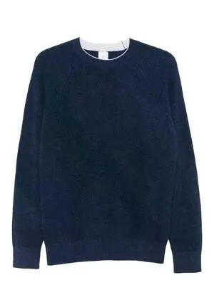 Eleventy Round-neck Sweater - Blue