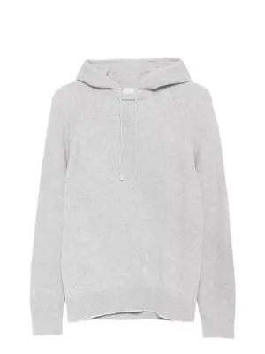 Eleventy Ribbed Hoodie - Grey