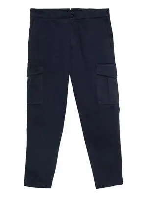 Eleventy Button-fastening Cargo Pants - Blue
