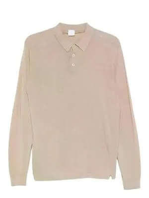 Eleventy Buttoned Polo Shirt - Neutrals