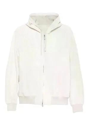 Eleventy Hooded Zip Jacket - Neutrals