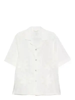 Eleventy Palm Cotton Shirt - White