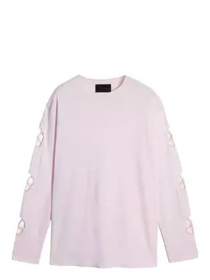 Simone Rocha Daisy Cutout Long-sleeve T-shirt - Pink
