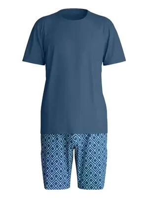 CALIDA Patterned Pajama Set - Blue