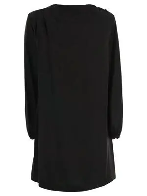 Max Mara Puff-sleeve Mini Dress - Black