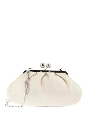 Max Mara Medium Pasticcino Clutch With Chain Strap - Neutrals