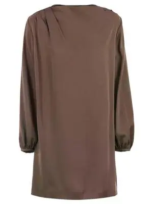 Max Mara Long-sleeve Mini Dress - Brown