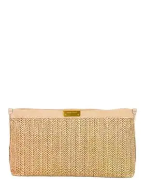 GIANNI CHIARINI Woven Clutch - Neutrals
