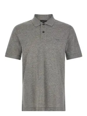 BOSS Pallas Two-button Polo Shirt - Grey