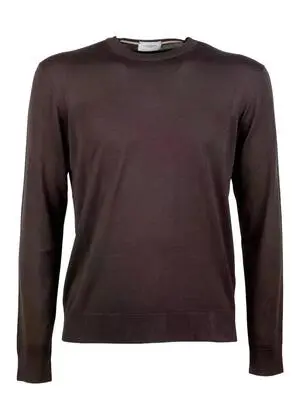 PAOLO PECORA Crew-neck Sweater - Brown