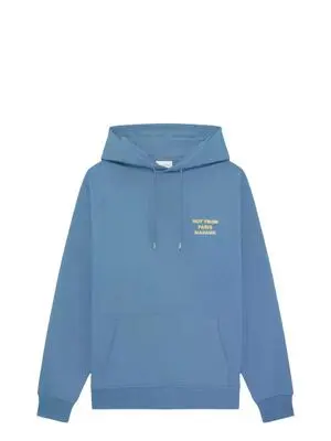 Drole De Monsieur Hooded Cotton Sweatshirt - Blue