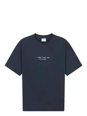 Closed Slogan-print T-shirt - Blue