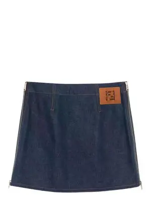 Fendi Denim Mini Skirt - Blue