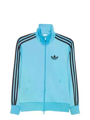 Adidas Three-stripe Zip Knitwear - Blue