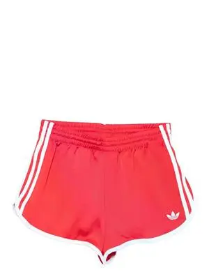 Adidas Logo-embroidered Track Shorts - Red