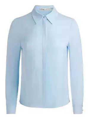 Alice + Olivia Placket Top - Blue