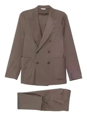 MANUEL RITZ Double-breasted Suit - Brown