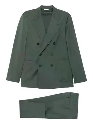 MANUEL RITZ Double-breasted Blazer - Green