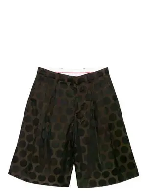 CHARLES JEFFREY Polka-dot Tailored Shorts - Brown