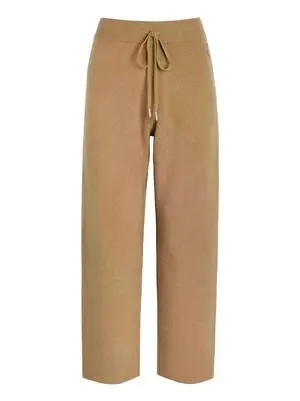 Moncler Wool And Cashmere-blend Sweatpants - Neutrals