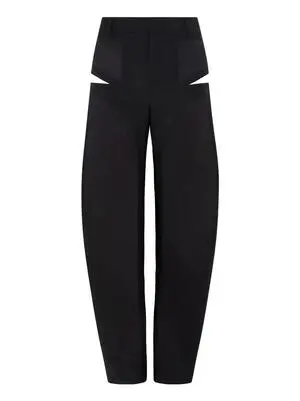 VIOLANTE NESSI Battiato Cut-out Trousers - Black