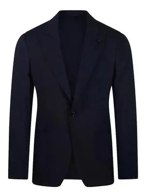 LARDINI Single-breasted Blazer - Blue