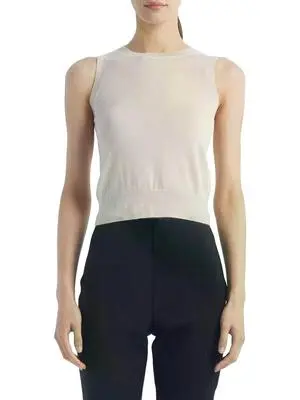 Adam Lippes Ribbed Cropped Sweater - Neutrals