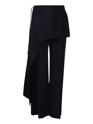 RE CODE Asymmetric Trousers - Blue