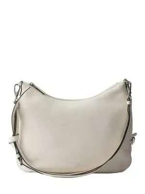 Prada Fold Large Leather Shoulder Bag - Neutrals