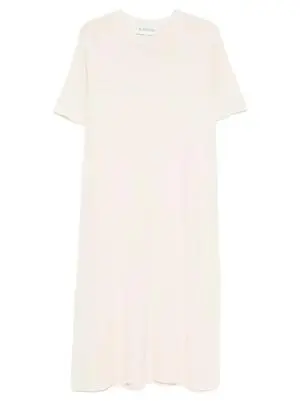 Eric Bompard Crew-neck Midi Dress - Neutrals