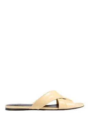 Khaite Liria Flat Sandal - Butter