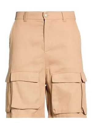 DISCLAIMER Cotton Cargo Shorts - Beige