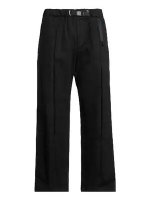 WHITE SAND Tapered Pleated Casual Pants - Black
