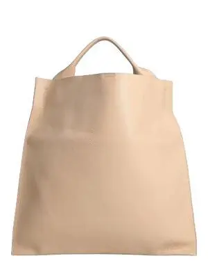 JIL SANDER Sand Calfskin Shopper Bag - Beige